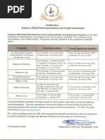 UNZA Grading System Overview 2024 | PDF