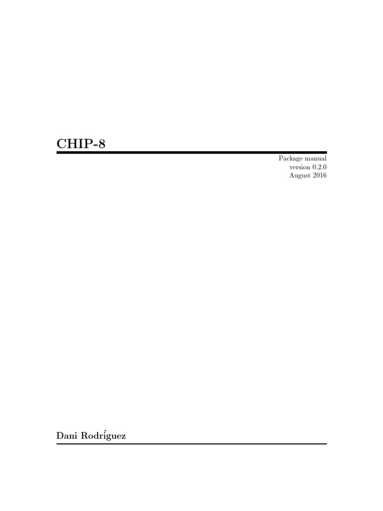 chip8 | PDF | Linux Distribution | Emulator