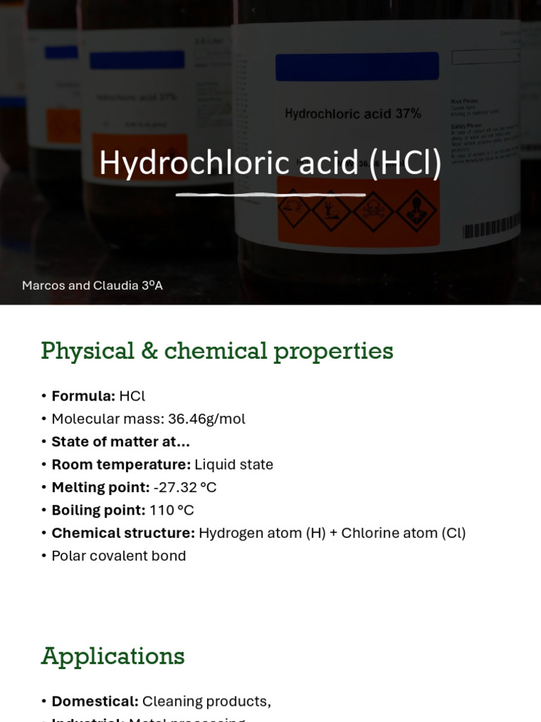 Hydrocloric Acid | PDF