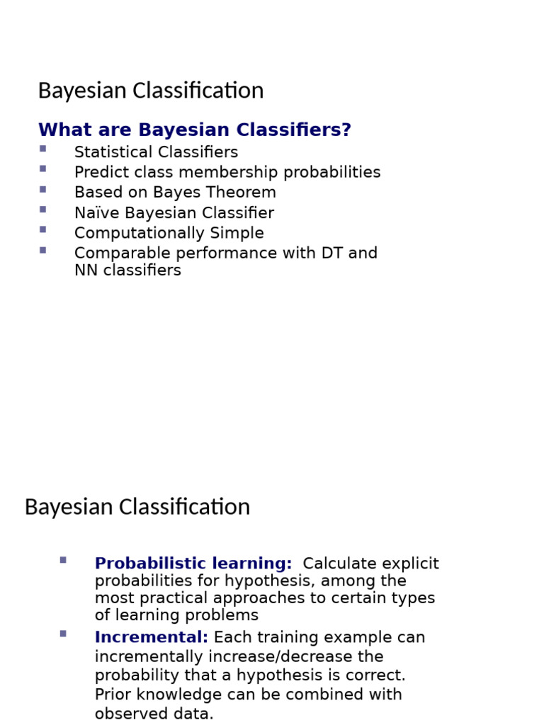 Class Adv Classification IV | PDF | Bayesian Inference | Statistical Classification
