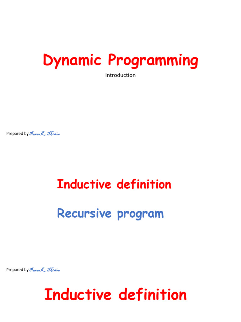 Lec 12 16 Dynamic Programming | PDF | Mathematical Concepts | Mathematical Analysis