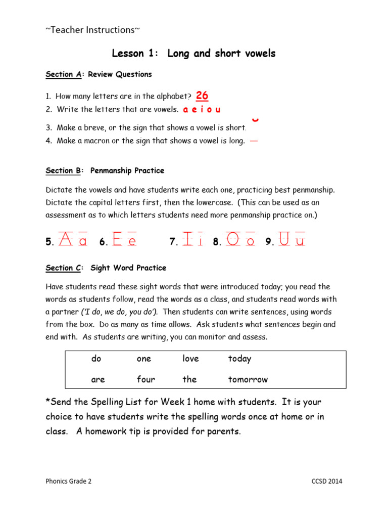 Grade 2 Phonics Lessons Guide | PDF | Phonics | Linguistics