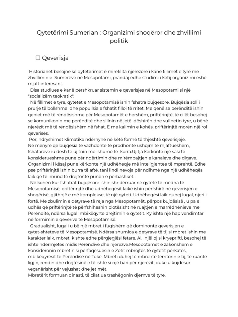 Qyteterimi Sumerian | PDF