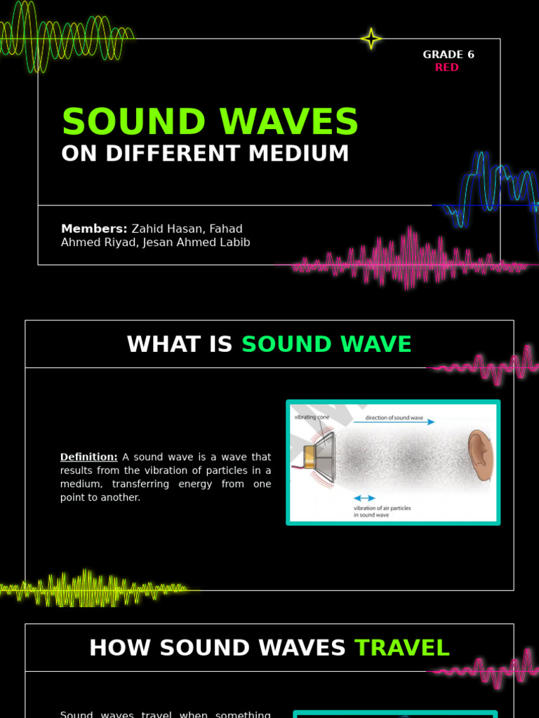 Science Presentation (Sound Wave on Different Mediums) | PDF | Sound ...