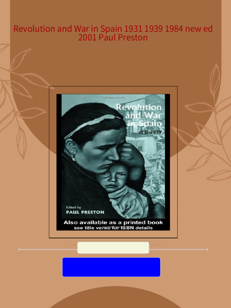 Revolution and War in Spain 1931 1939 1984 new ed 2001 Paul Preston ...