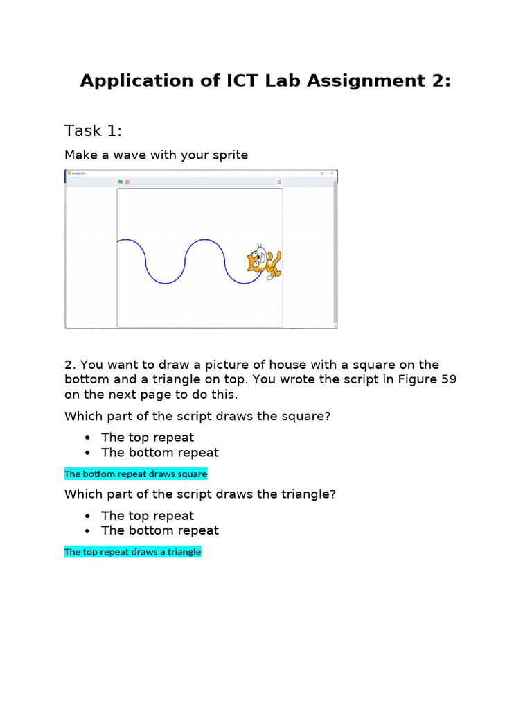 Scratch Project Assignment 5 Word | PDF