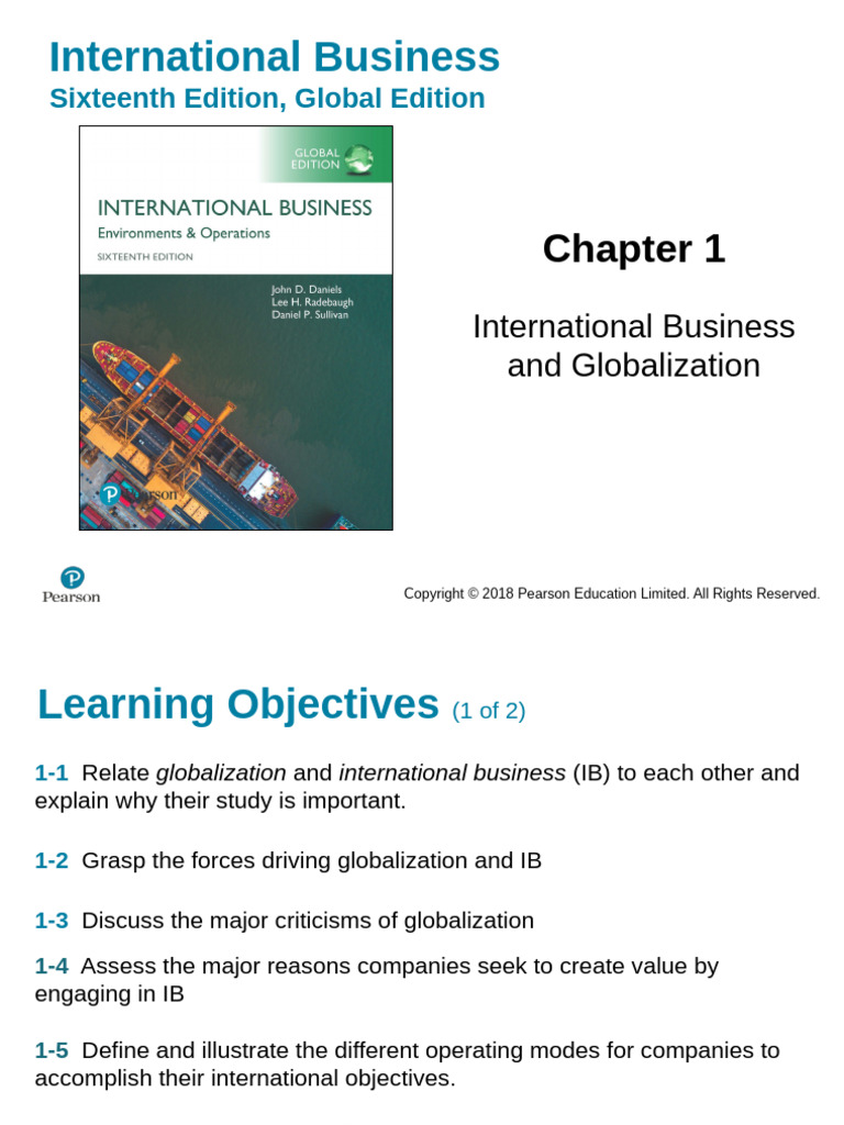 Chapter 1 International Business and Globalization PPT (2) | PDF | Multinational Corporation ...