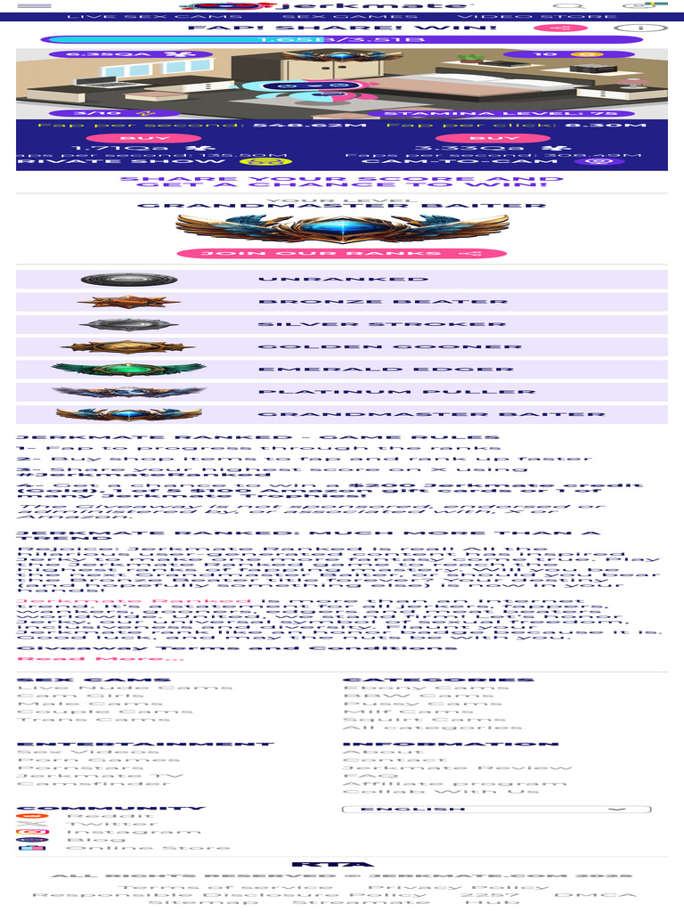 Jerkmate Ranked Play The Game! | PDF | World Wide Web | Internet & Web