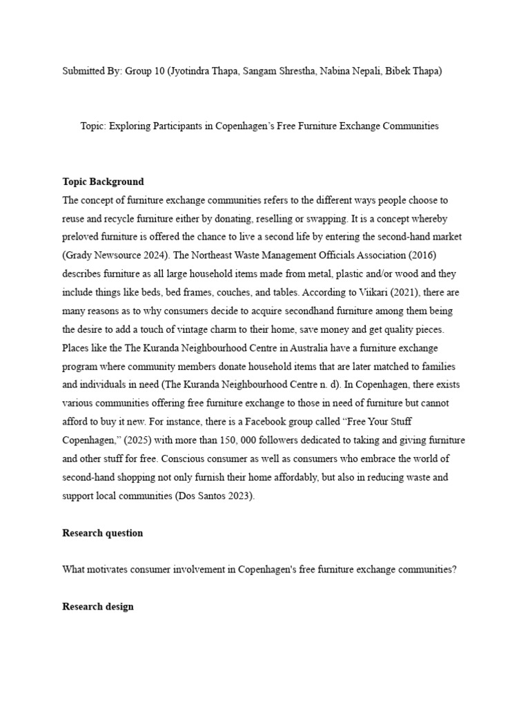 Assignment 1 (Research Design) | PDF