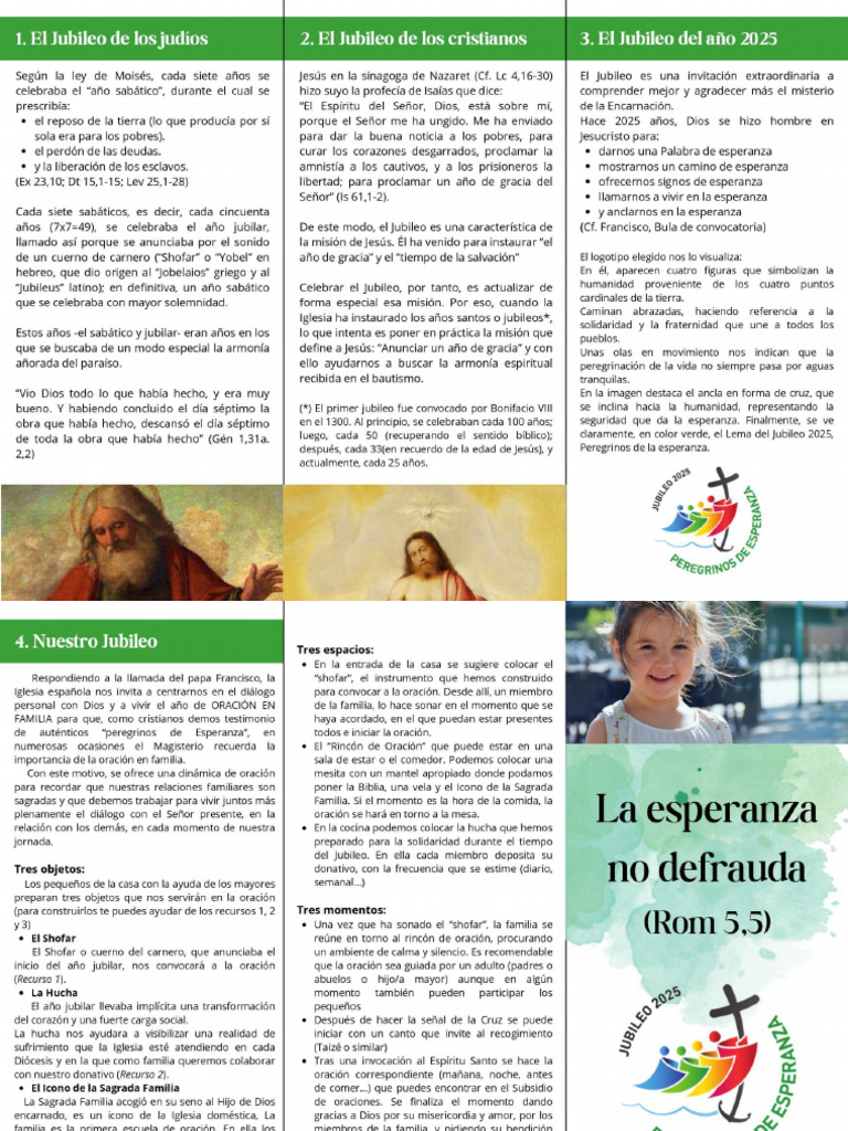 Jubileo 2025 Triptico | PDF