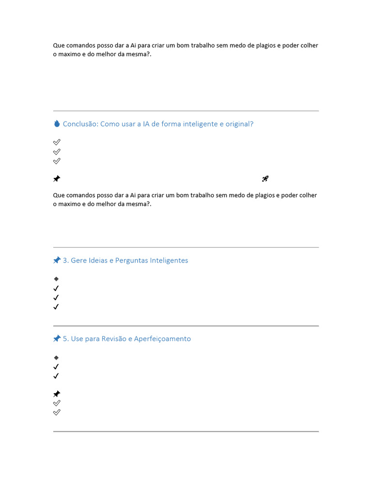 How to creat a good work with AI | PDF