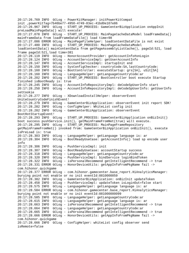 Encode Encore APK Initialization Log | PDF | Data Management | World ...