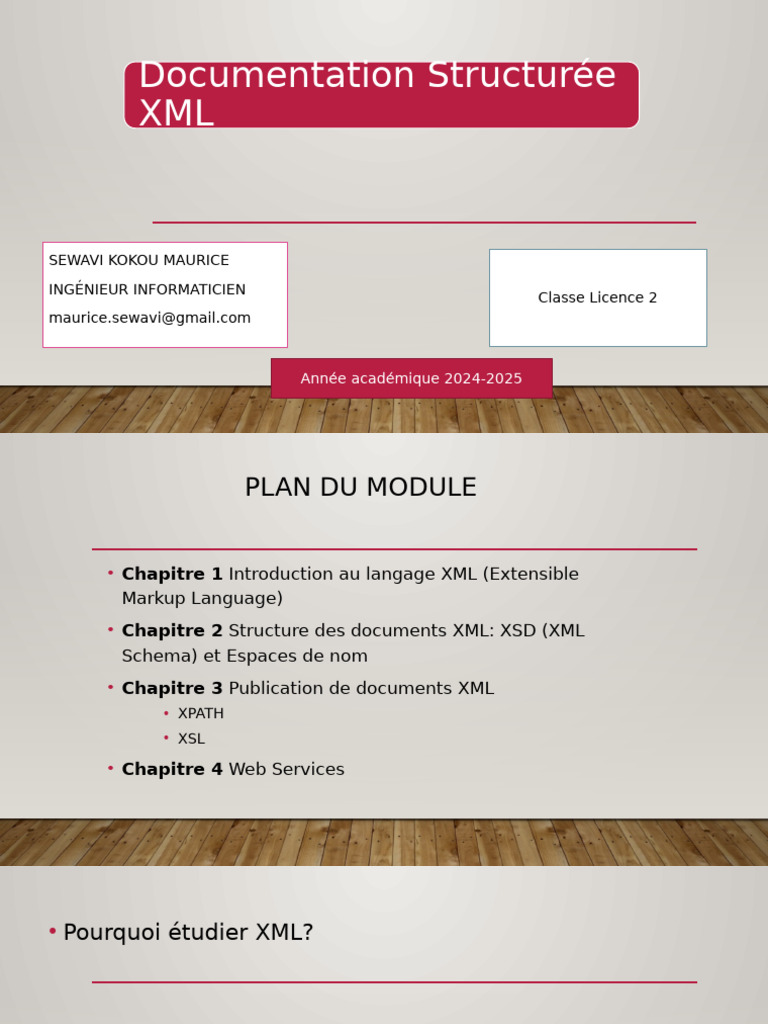 Cours XML Chap1 Et 2 | PDF | XML | Langage de balisage