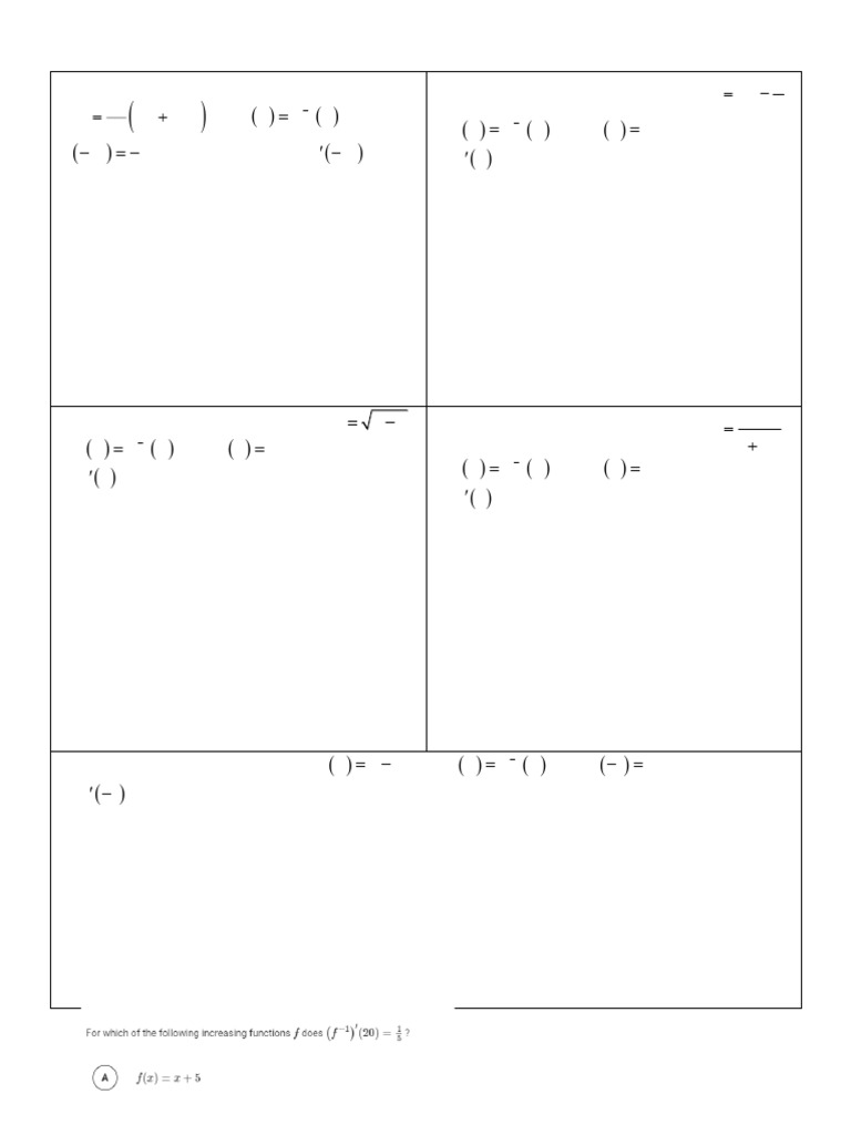Day 4 Inverse Inverse Trig Practice | PDF | Derivative | Function ...