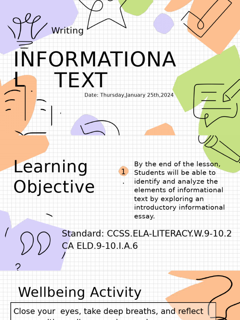 Informational Text Analysis Guide | PDF | Essays | Cognition