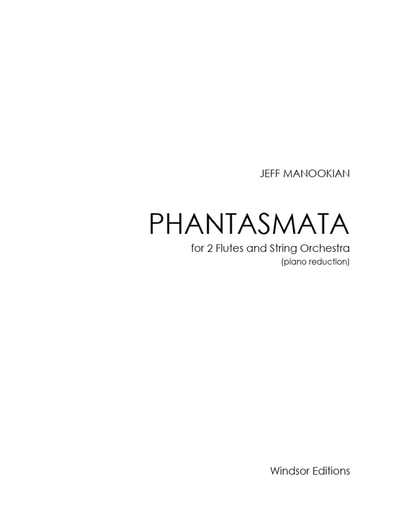 Imslp496870 Pmlp803984 Piano Reduction Phantasmata | PDF | Musical ...