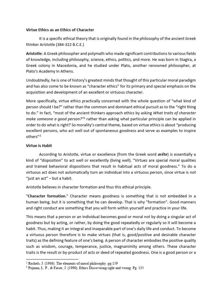 Understanding Aristotle's Virtue Ethics | PDF | Virtue | Knowledge