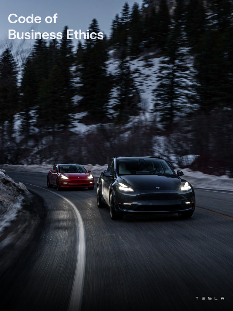Tesla-Contentsimageuploadbusiness Code of Ethics | PDF
