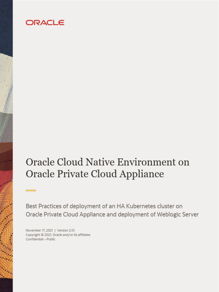 Cloud Native Environment On Oracle Pca | PDF | Cloud Computing | Virtual Machine