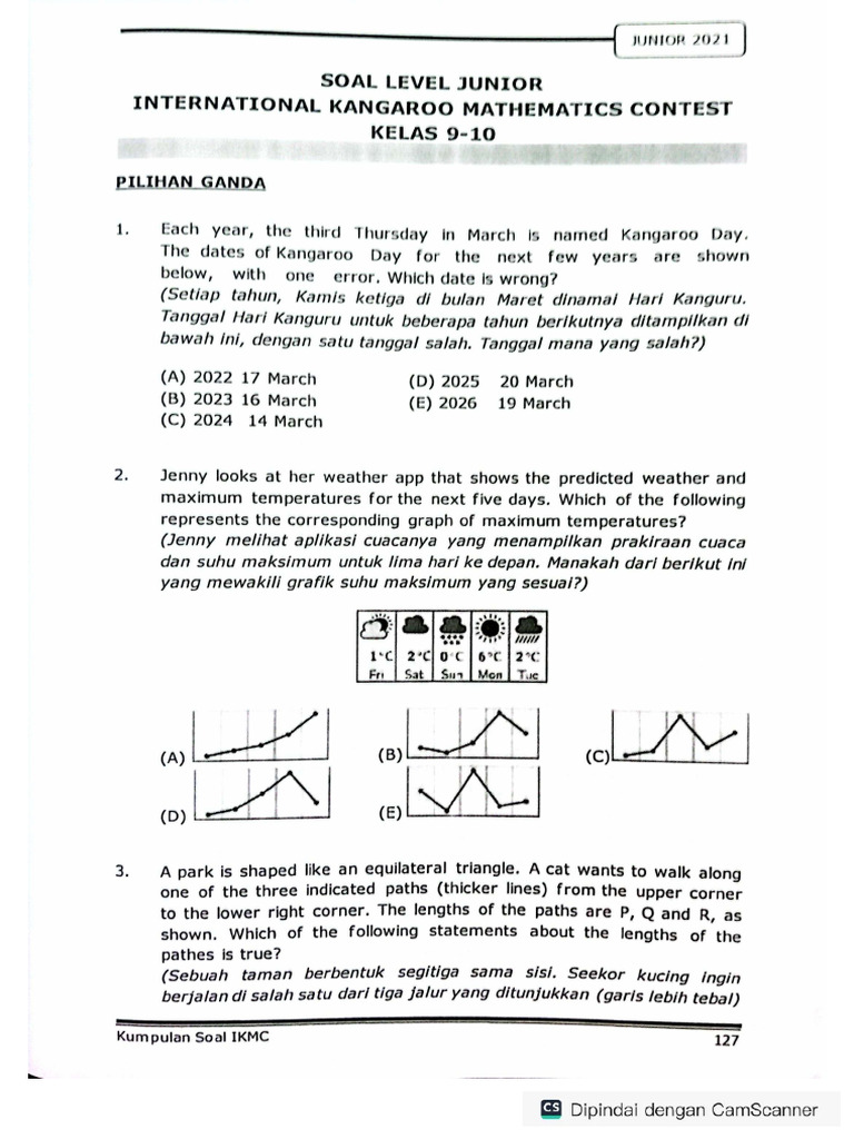 IKMC Kelas 9-10 Tahun 2021 | PDF