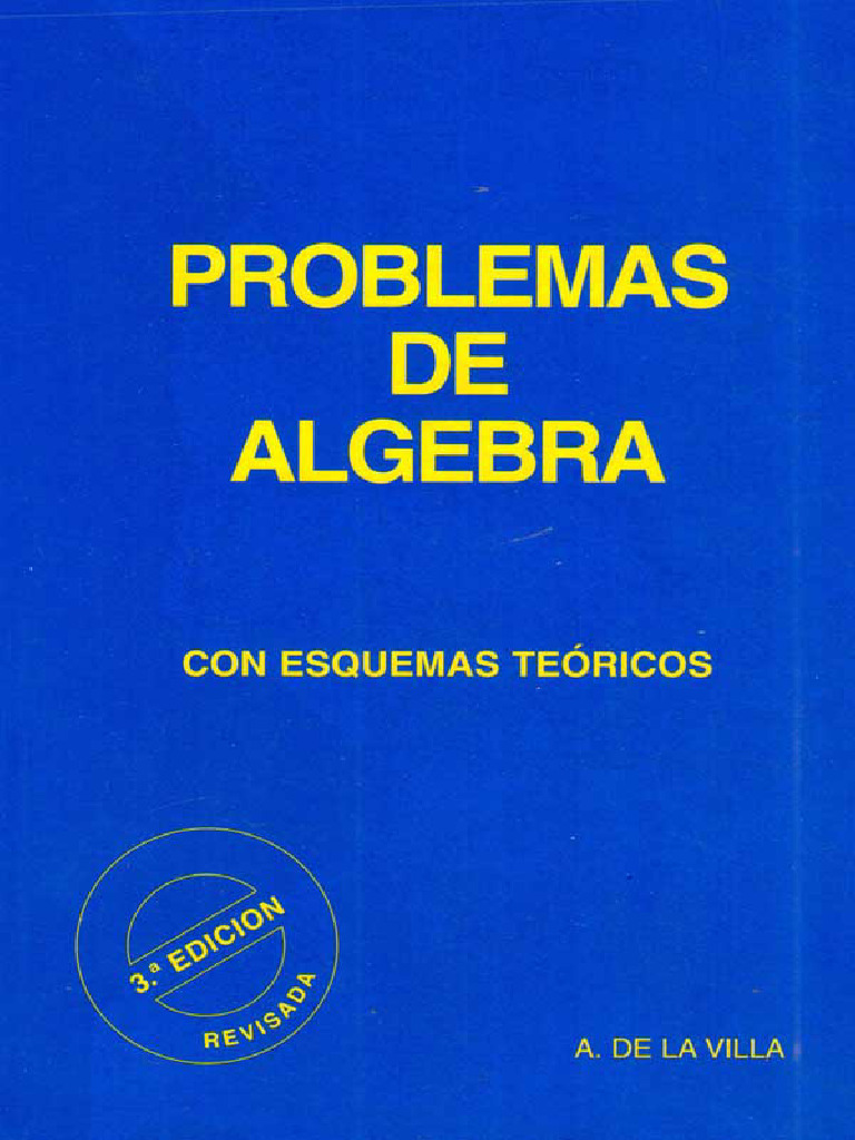 Problemas de Ã Lgebra, A. de La Villa | PDF