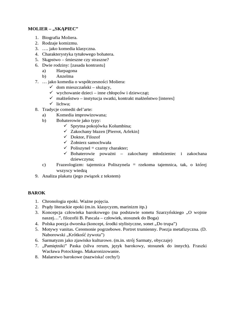 MOLIER i BAROK 2 | PDF