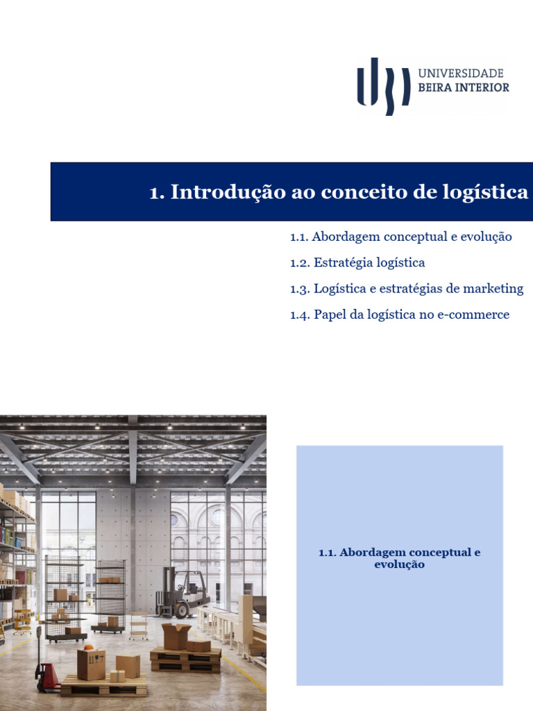 Evolução e Importância da Logística | PDF | Logística | Cadeia de ...