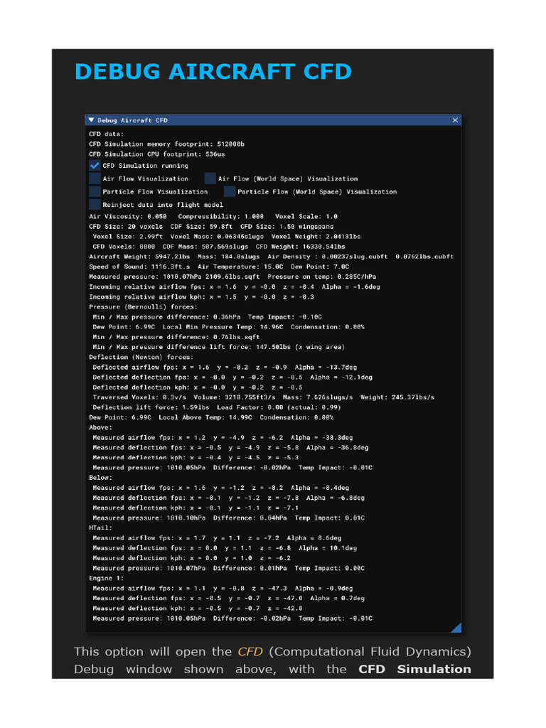 2425 Debug Aircraft CFD | PDF