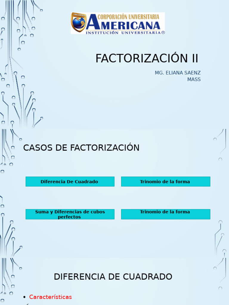 Factorización II | PDF | Factorización | Multiplicación
