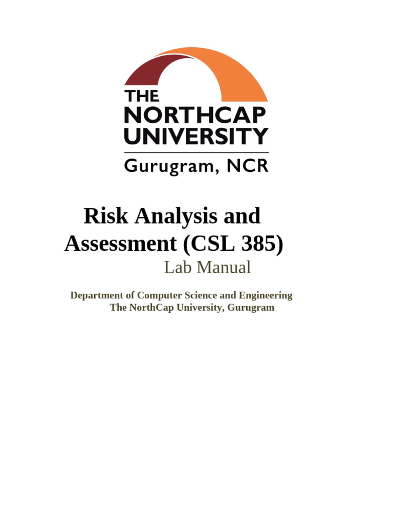 Risk Analysis Lab Manual | PDF | Risk | Computer Security