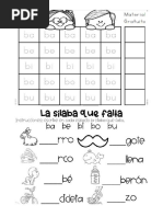 Cuadernillo Completa La Silaba Que Falta | PDF