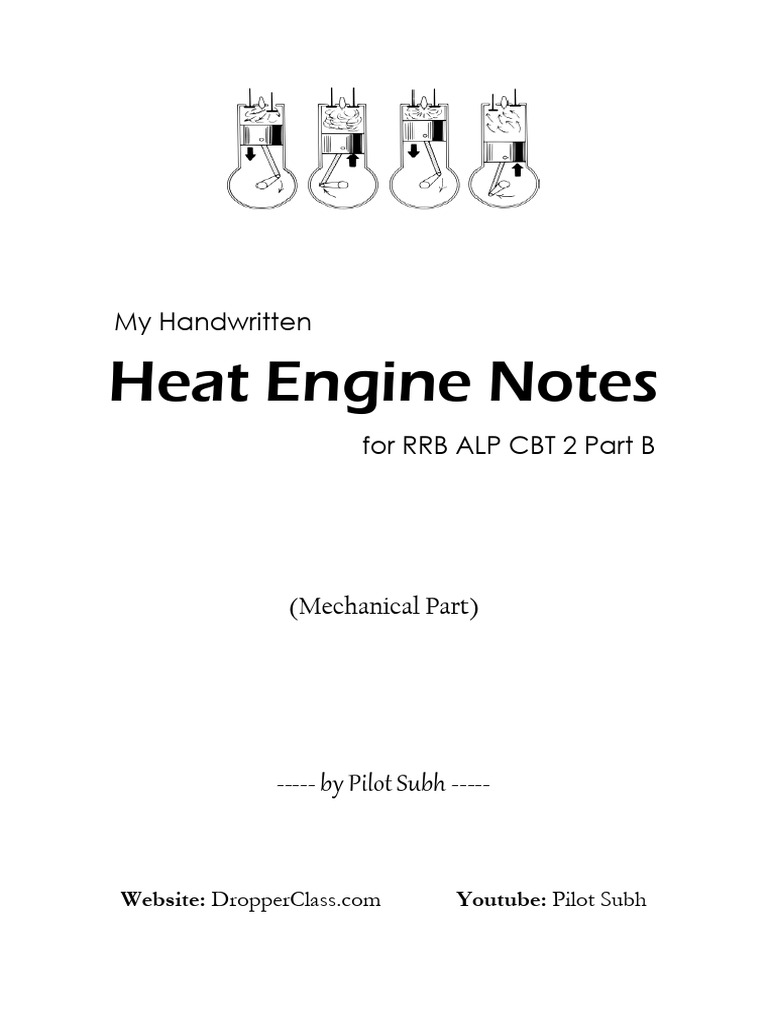 Heat Engine Notes PDF | PDF | Propulsion | Engines