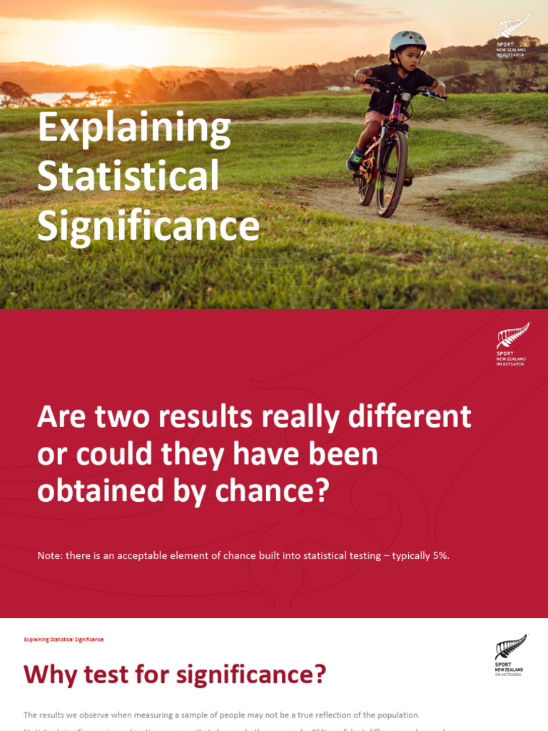 Explaining Statistical Significance 2019 | PDF | Statistics | Sampling ...