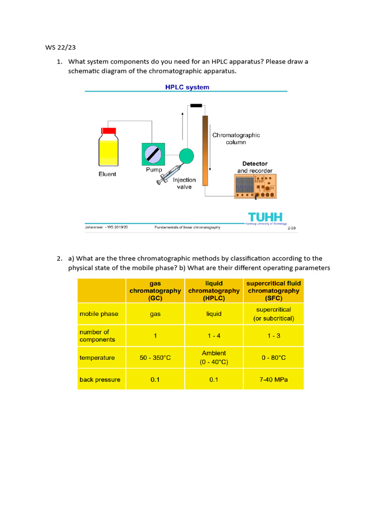 chromo exam questions 22-23 | PDF | Chromatography | Analytical Chemistry
