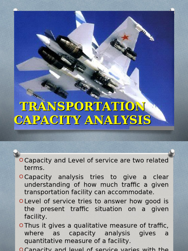 Transportation Capacity and LOS Analysis | PDF | Transport | Road Transport