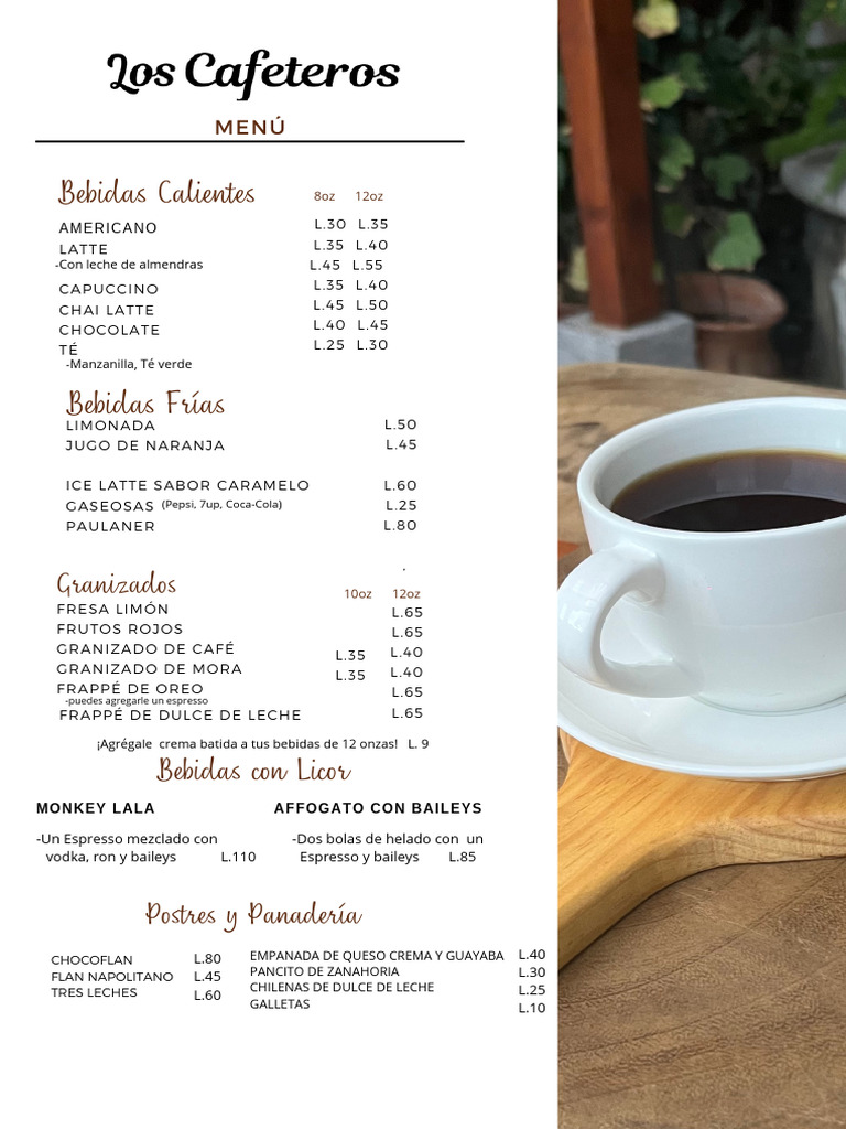 Menu Cafeteros | PDF | Alimentos | Cocinando
