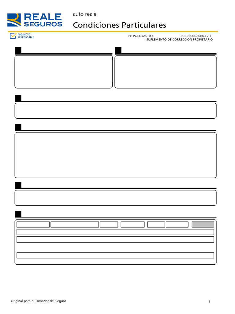 Condiciones Particulares de La Póliza - Pdf-Condiciones Generales de La Póliza | PDF | Póliza de ...