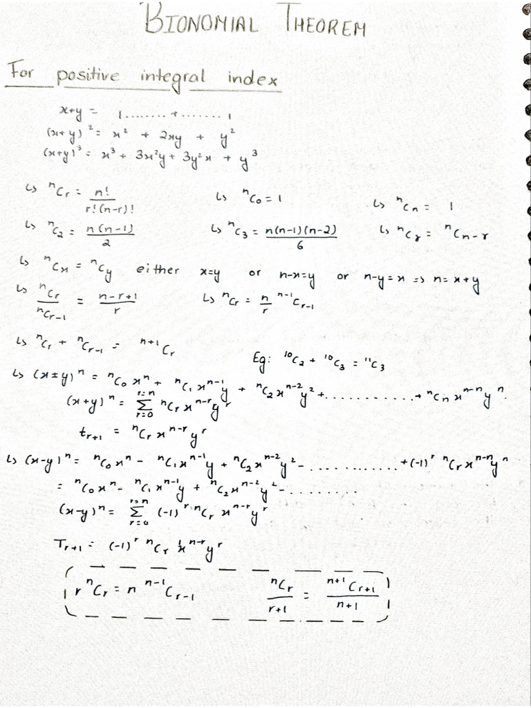 Binomial Theorem | PDF