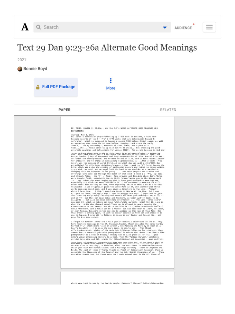 (99+) Text 29 Dan 9-23-26a Alternate Good Meanings - Bonnie Boyd - Academia - Edu | PDF ...