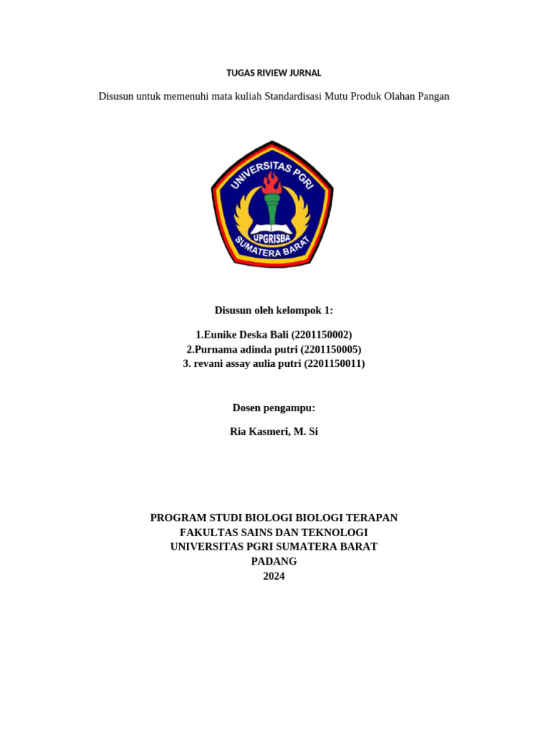 Rekomendasi Tekstur Tahu dalam SNI | PDF