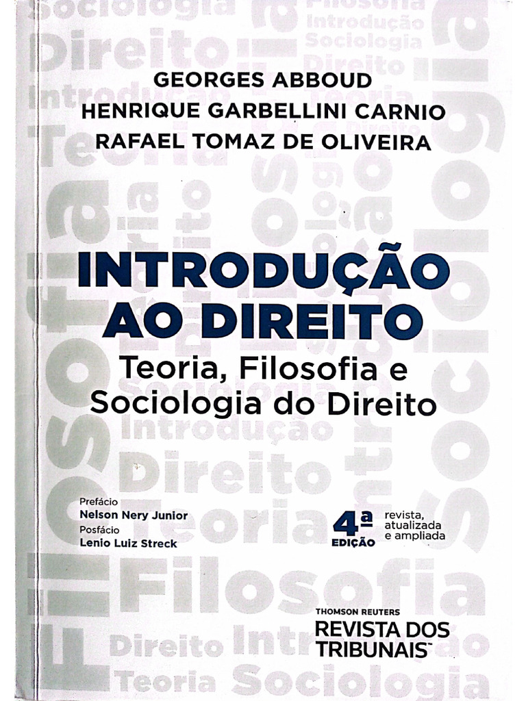Georges Abboud Introdução Ao Direito Fontes Do Direito | PDF