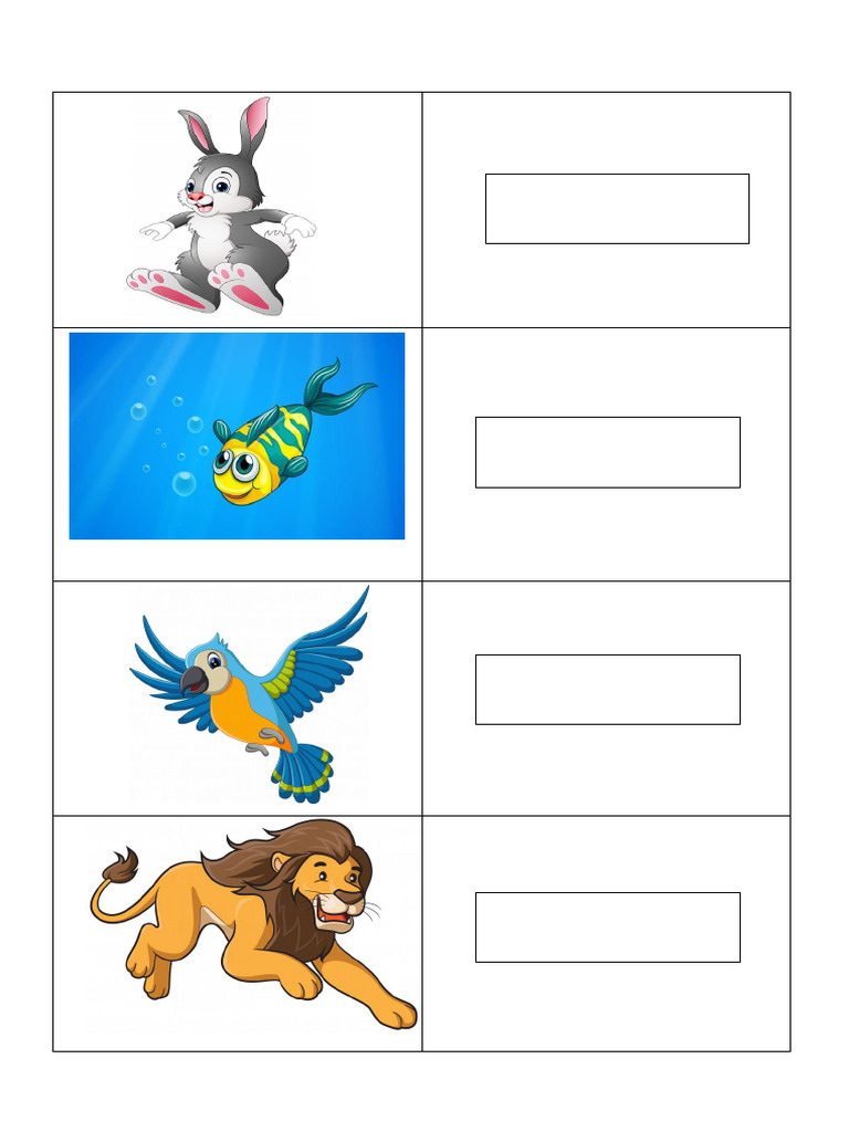 Animals Abilities Cards | PDF