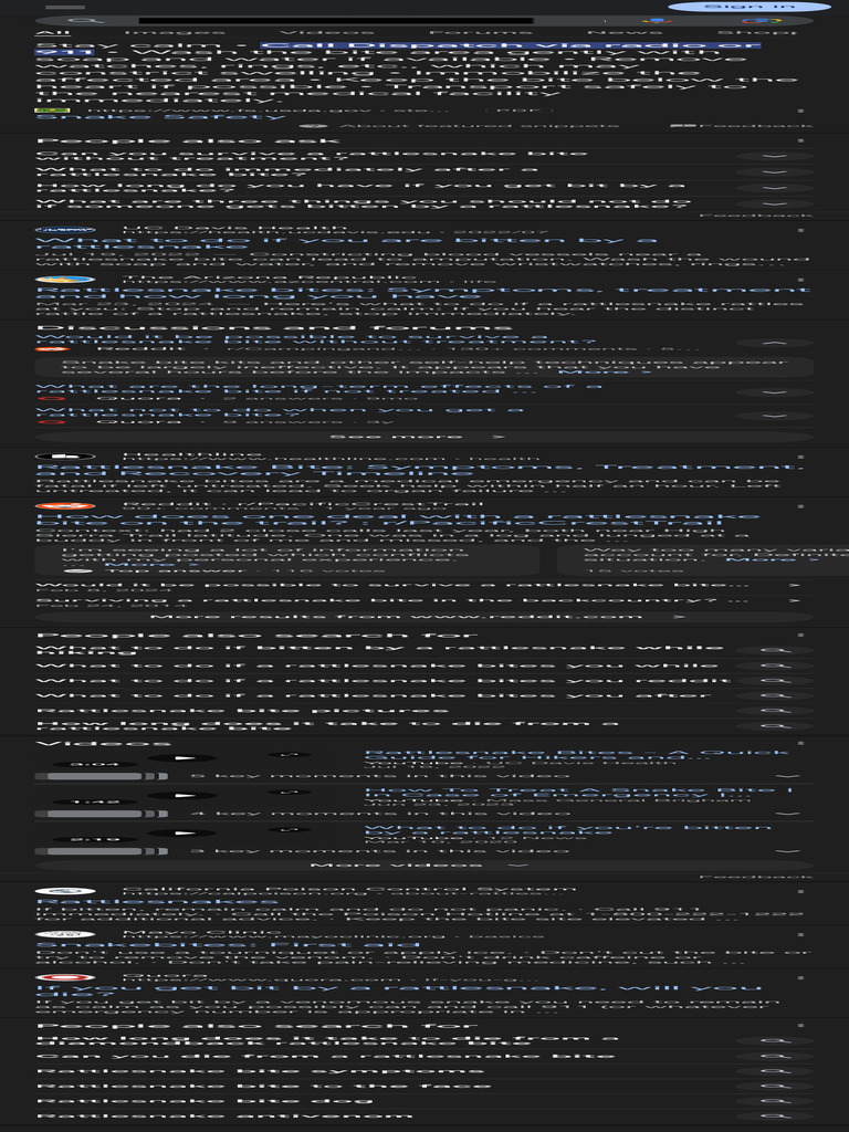 What To Do If A Rattlesnake Bites You - Google Search | PDF | Snake ...