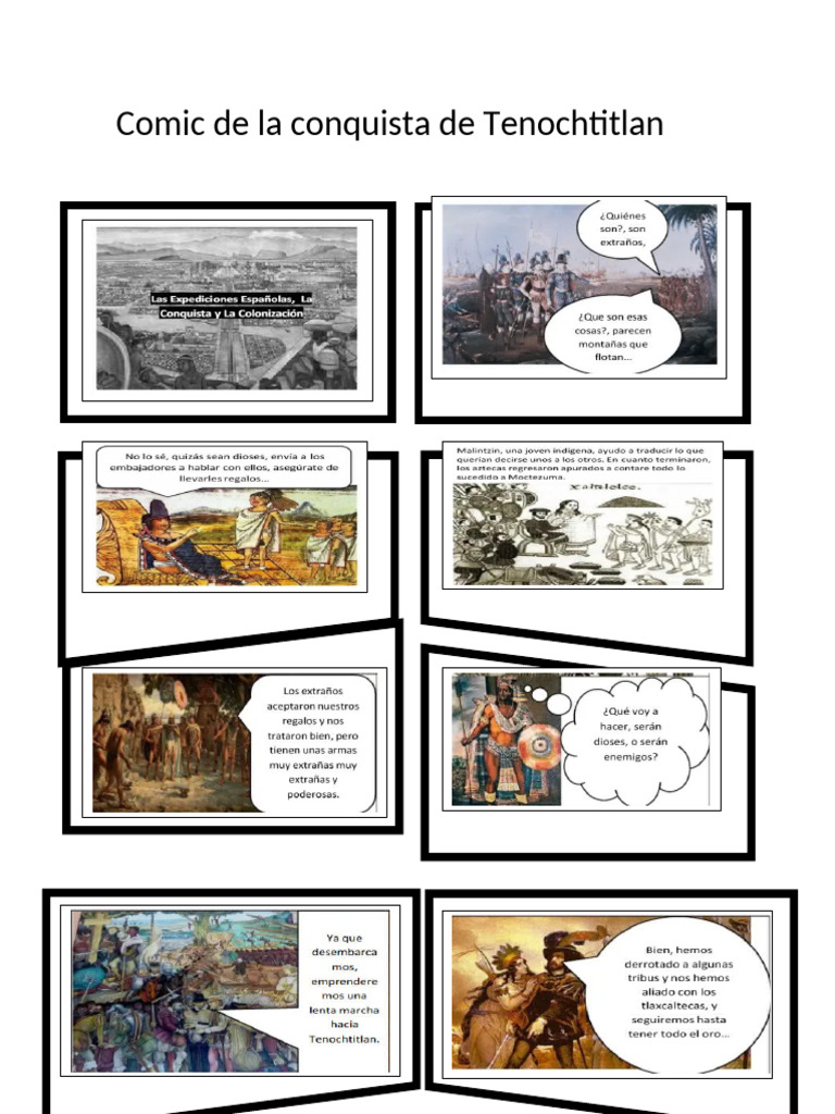 Comic de La Conquista de Tenochtitlan | PDF
