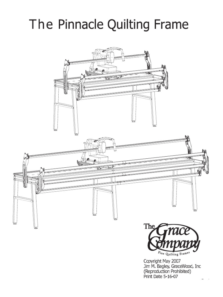 Grace Company Pinnacle Quilting Frame | PDF
