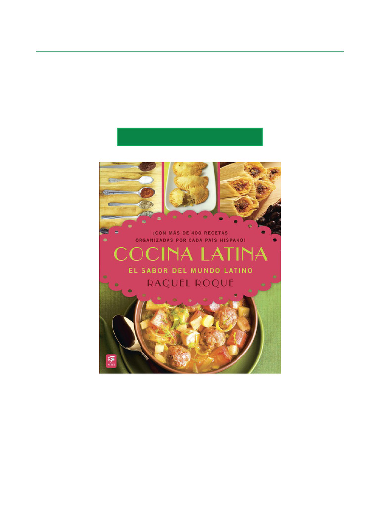 Try Cocina Latina El Sabor Del Mundo Latino Research PDF Download | PDF | ensalada | Cocina ...