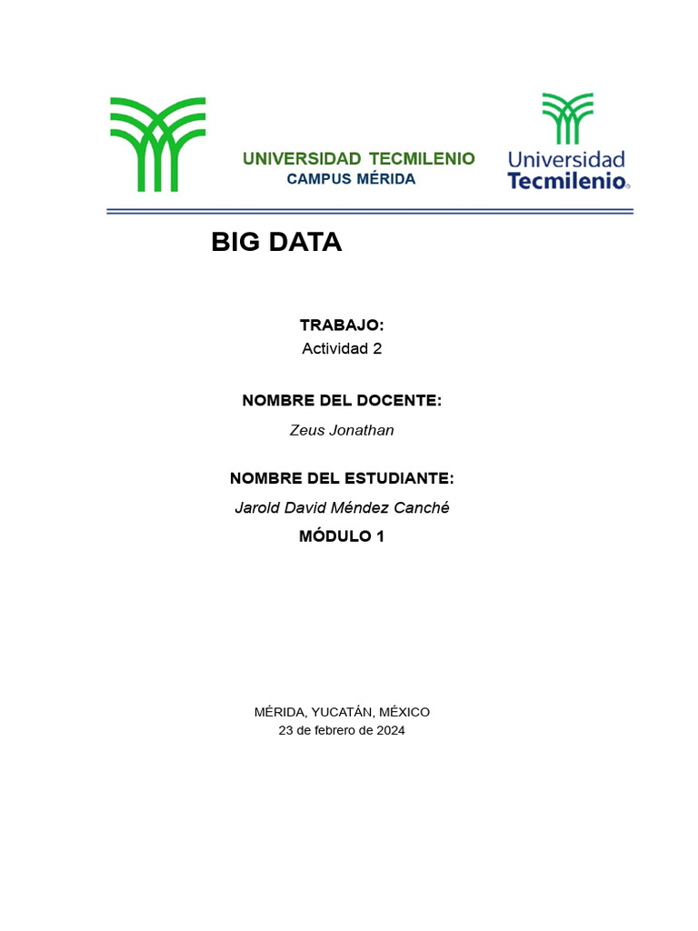 Act2 - Jarold David Méndez Canché | PDF