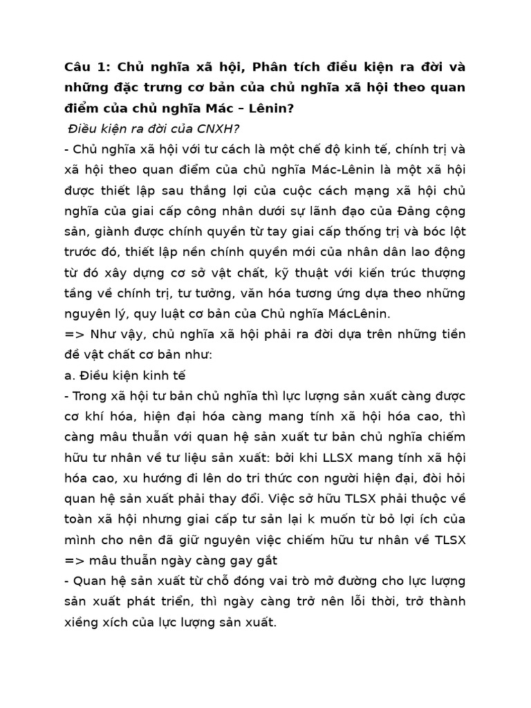 CNXHKH Chương 3-4 | PDF