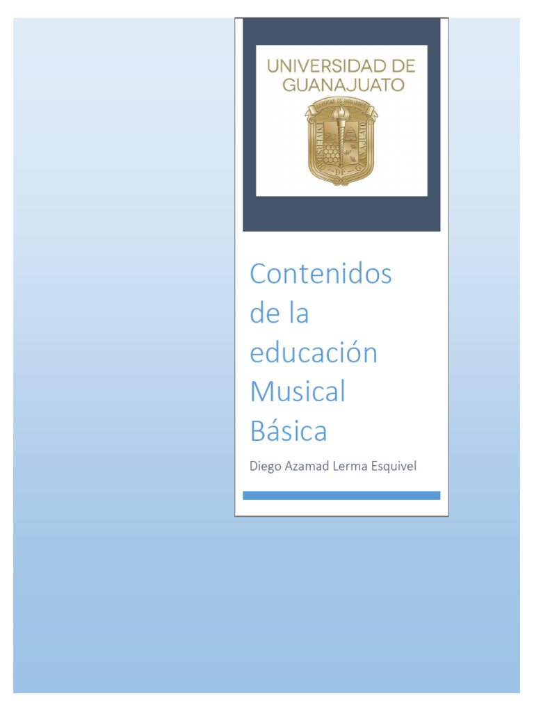 Educación Musical Básica y Artes | PDF