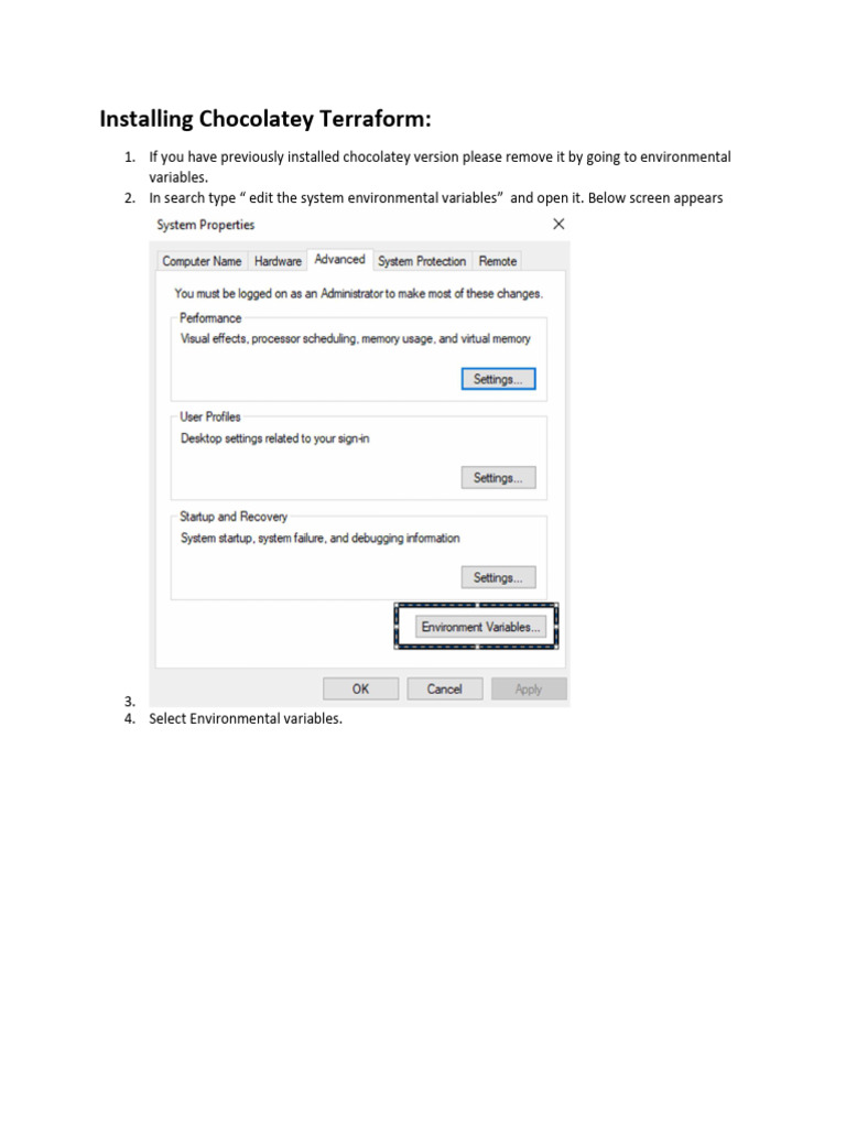 Installing Chocolatey Terraform | PDF